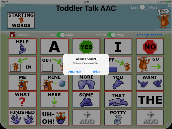 Toddler Talk AAC Updated To Version 2.5